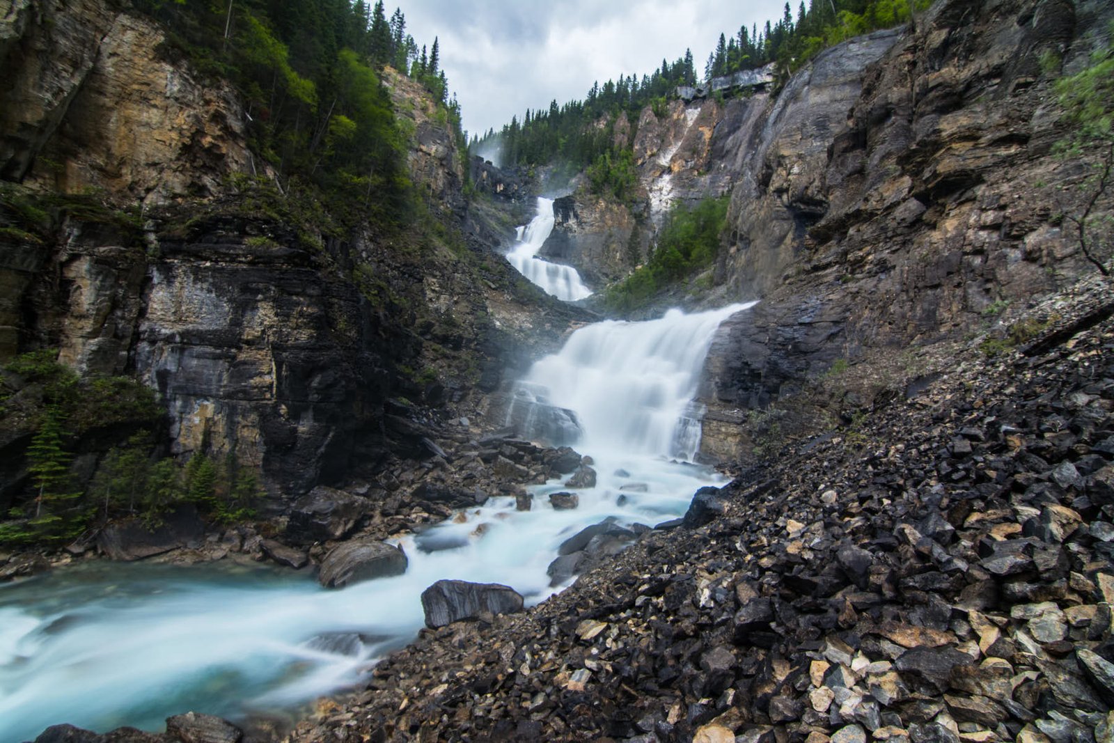 Berg Lake – In arms reach of Berg Glacier. BC, Canada.